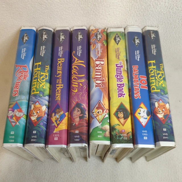 Walt Disney Black Diamond Classics Vhs Movies Tapes Lot Of 8 2307 4775