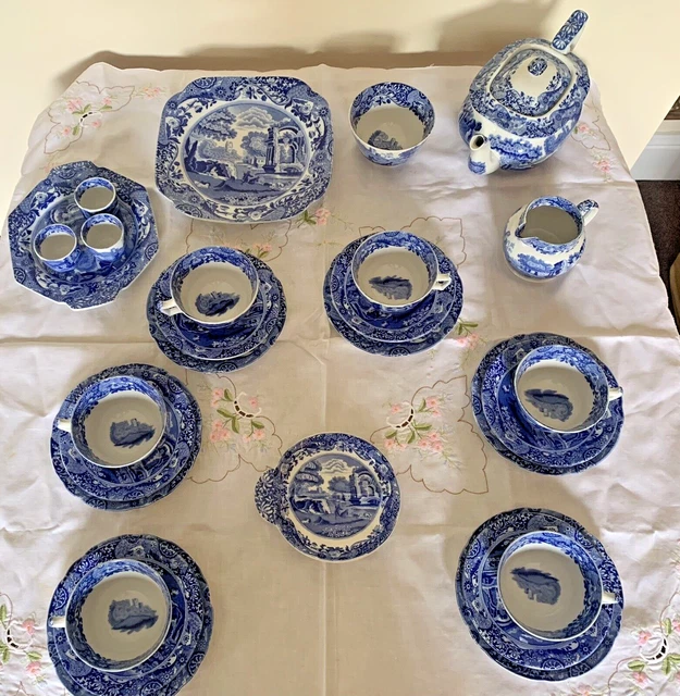 VINTAGE COPELAND ITALIAN Spode Breakfast Tea Set X26 Pieces £50.00 ...