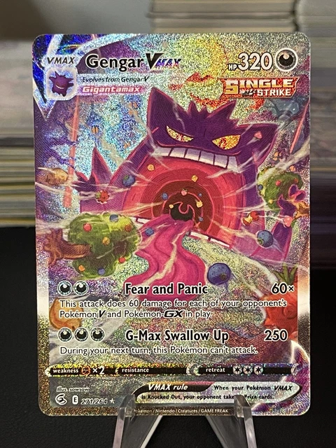 GENGAR VMAX 271/264 Arte Segreta Alternativa Pokémon GCC Colpo Fusione ...