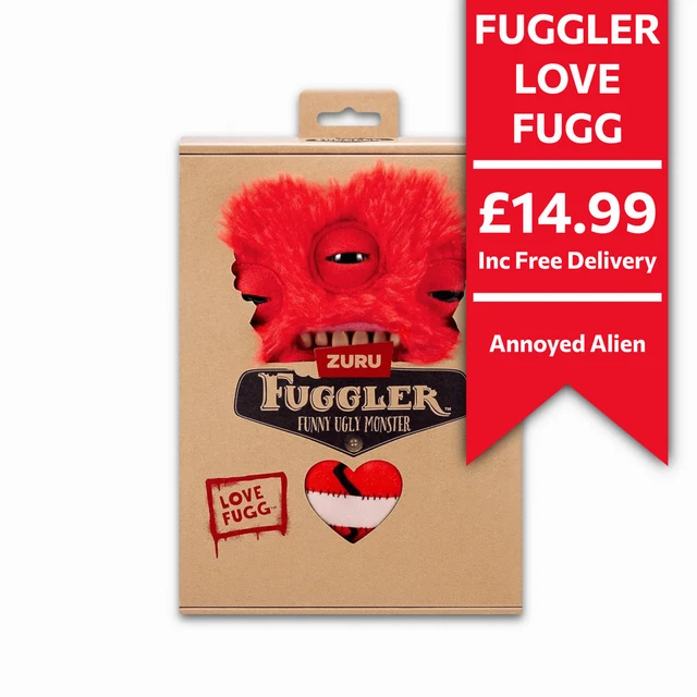 FUGGLER LOVE FUGG Annoyed Alien Red No.152 Valentines £14.99 - PicClick UK