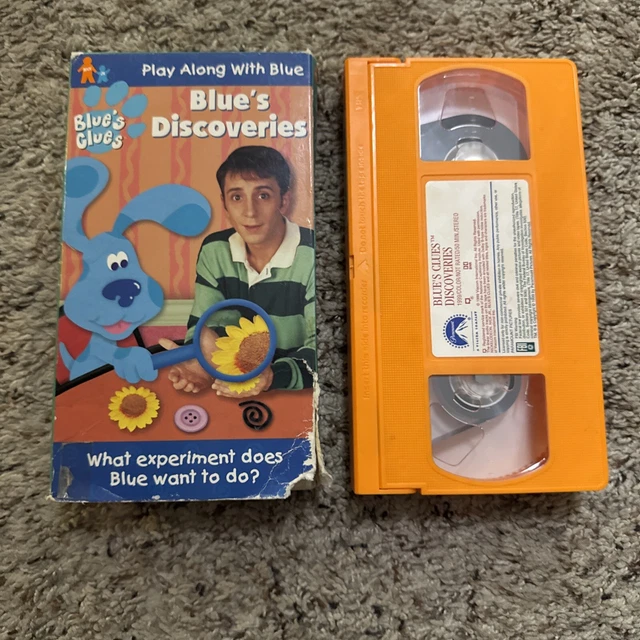 BLUE’S CLUES PLAY Along Blue’s Discoveries VHS Nickelodeon (Before ...