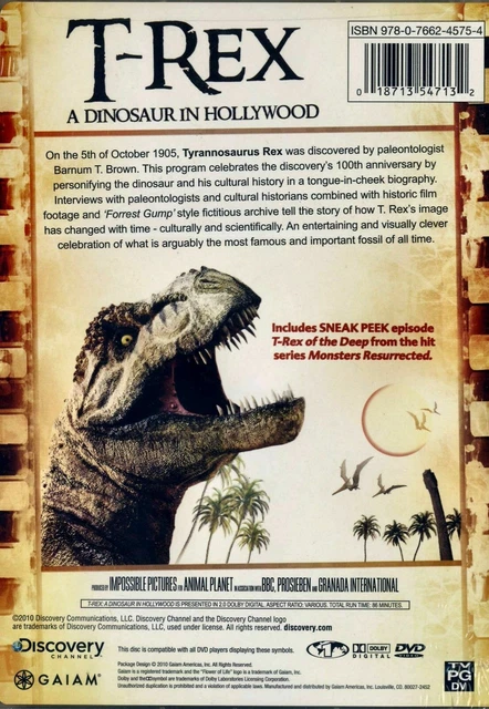 T-REX: A DINOSAUR in Hollywood - DISCOVERY CHANNEL - Tyrannasauraus Rex ...