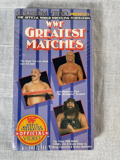 WWF GREATEST MATCHES VHS Coliseum Video 1986 Wrestling WWE WCW ECW Hulk ...