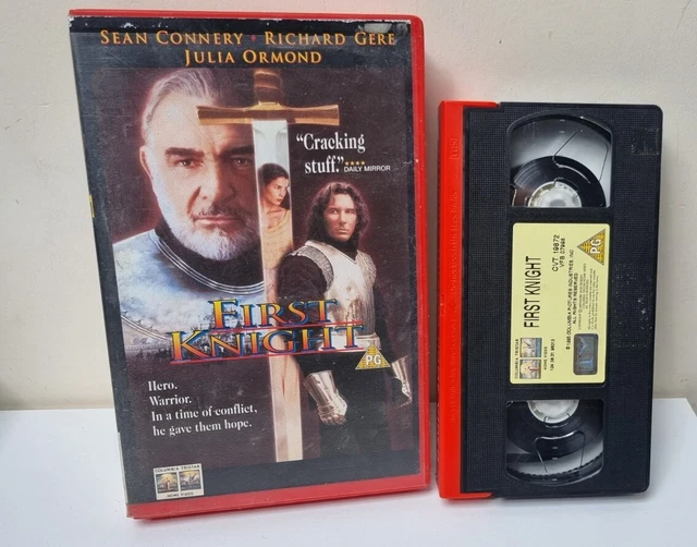 FIRST KNIGHT VHS Video - Sean Connery - Richard Gere Julia Ormond 1995 ...