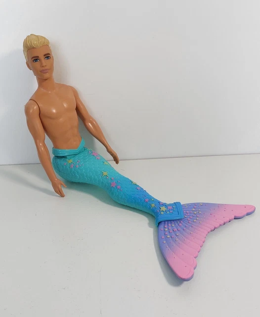 MATTEL BARBIE DREAMTOPIA - KEN RARE MERMAN MERMAID DOLL Blue Fin £11.50 ...