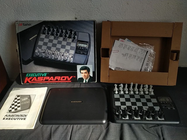 VINTAGE CHESS GAMES Saitek Executive Kasparov Chess Computer Free ...