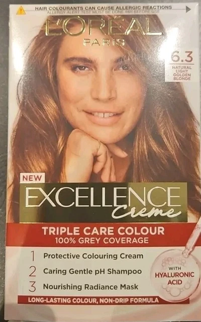 L'ORÉAL PARIS EXCELLENCE Natural Light Golden Blonde (Shade 6.3) Hair ...