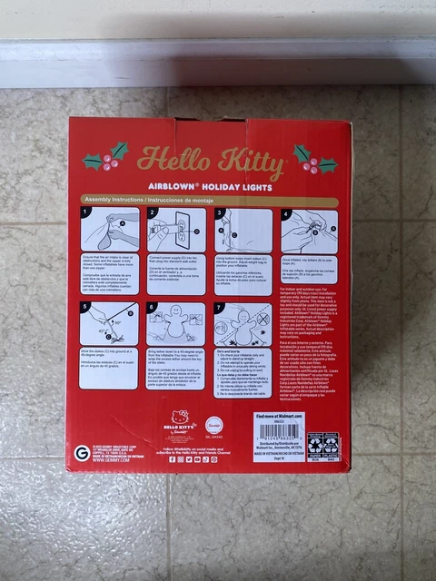 HELLO KITTY2025 CHRISTMAS Airblown Holiday Lights Inflatable NEW Red ...