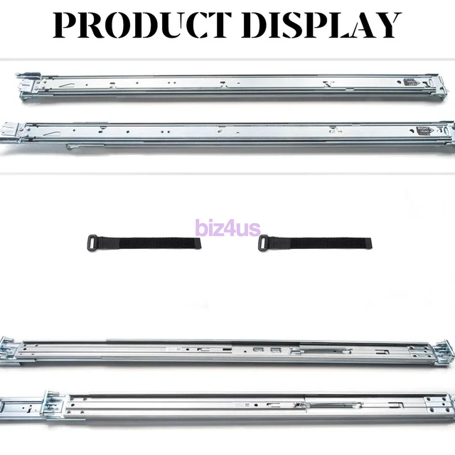FOR DELL POWEREDGE R320 R420 R430 R620 R630 1U Sliding Ready Rails II ...