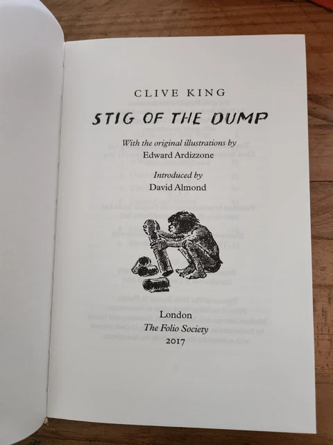STIG OF THE Dump CLIVE KING Original Illustrations FOLIO SOCIETY 2017 ...