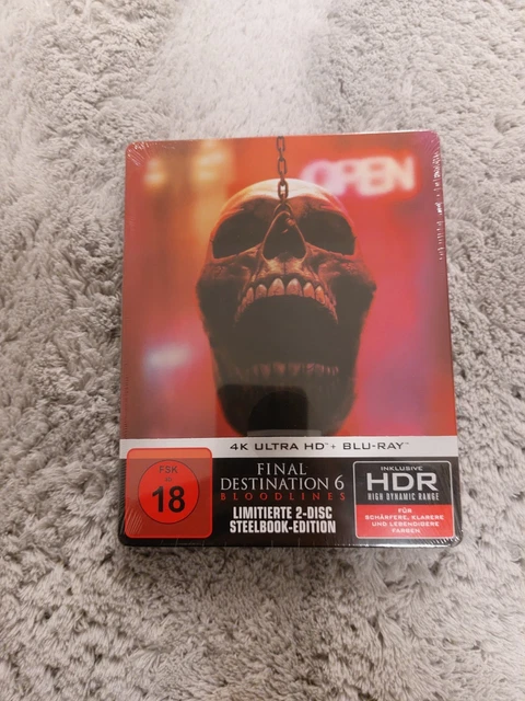 FINAL DESTINATION 6 Bloodlines Limited Steelbook 4K UHD + Blu-ray (NEU ...