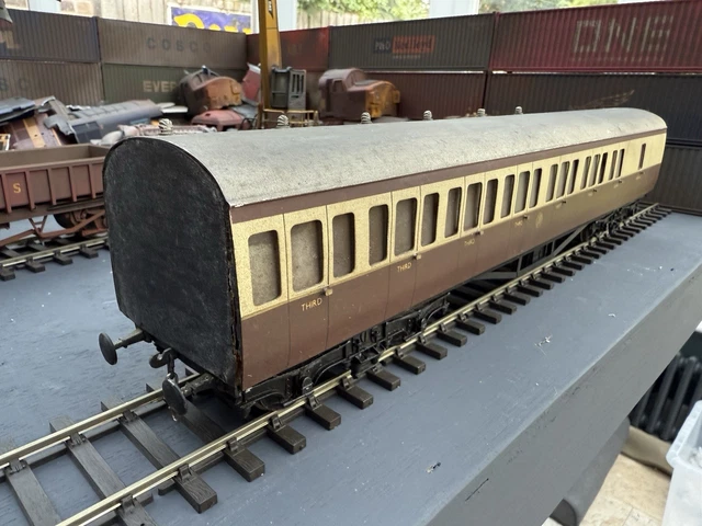 O GAUGE KIT Built GWR Third Class Coach - weathered £78.68 - PicClick UK