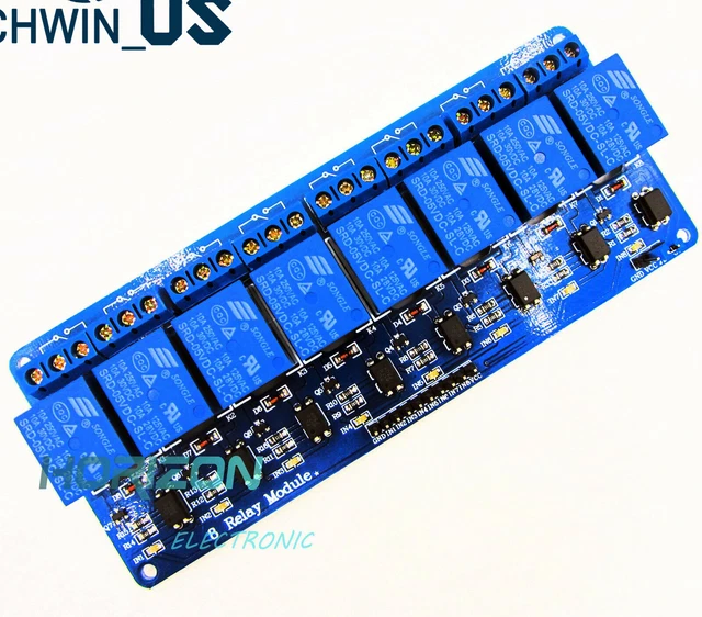 8 CHANNEL 5V Relay Shield Module Board Optocoupler module Arduino ARM ...