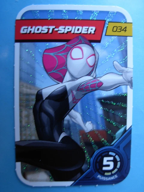 CARTE COLLECTION MARVEL n° 034 Ghost Spider brillante (E Leclerc 2023 ) EUR 1,00 - PicClick IT