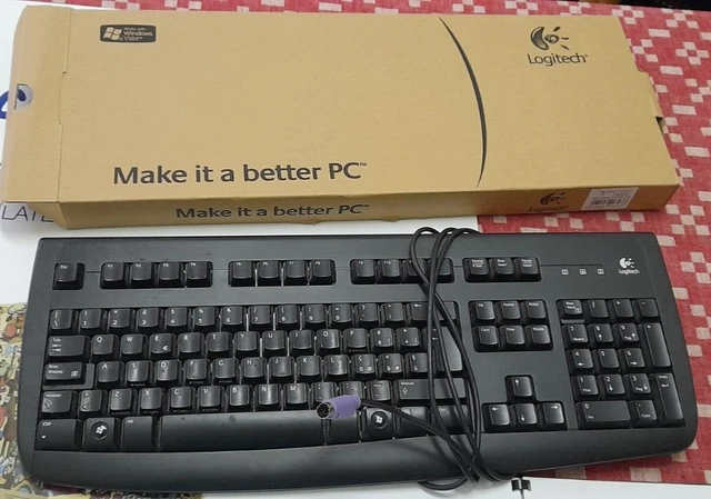 TASTIERA LOGITECH® DELUXE 250 Keyboard PS2 (Nera) - usato in ottime ...