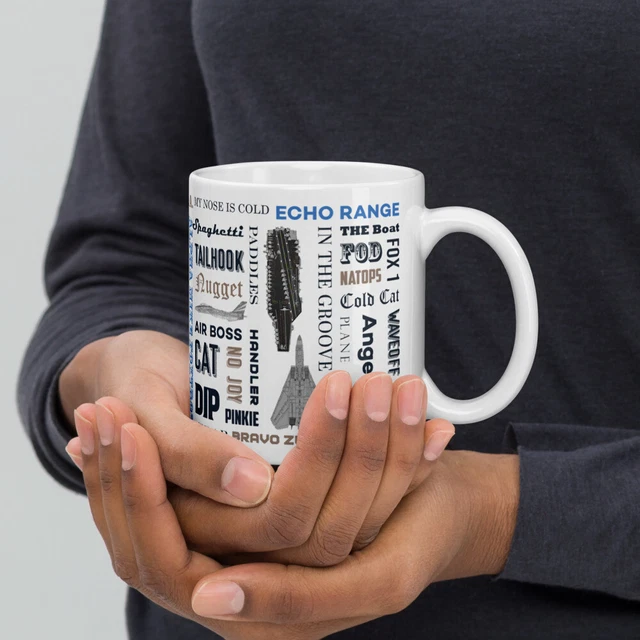 OUR &SAY AGAIN& Naval Air Mug With F-14 and Pilot Talk £12.38 - PicClick UK