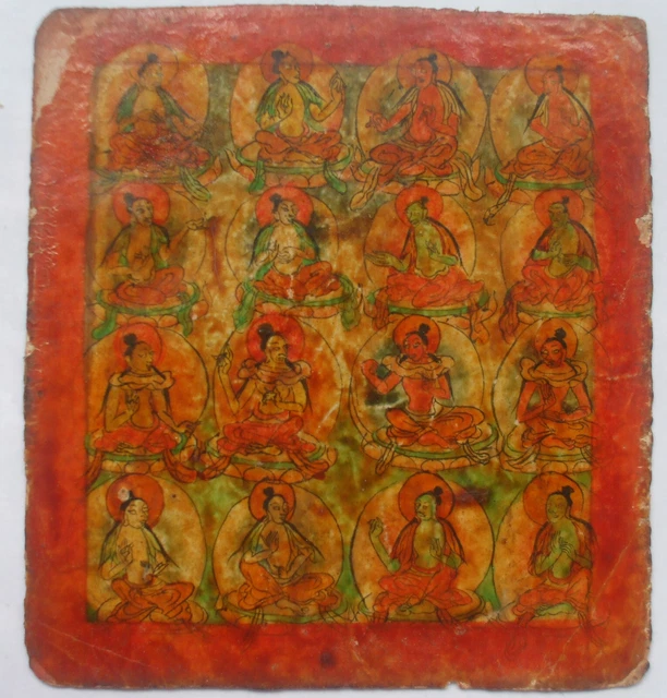 TIBET THANGKA old TSAKLI MINIATURE PAINTING EUR 60,00 - PicClick FR