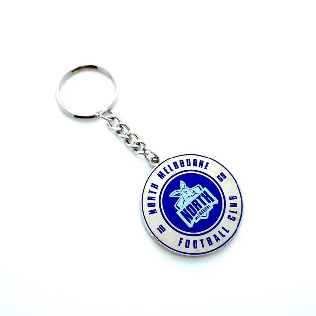 AFL ROUND KEY Ring - North Melbourne Kangaroos - Keyring - Aussie Rules ...