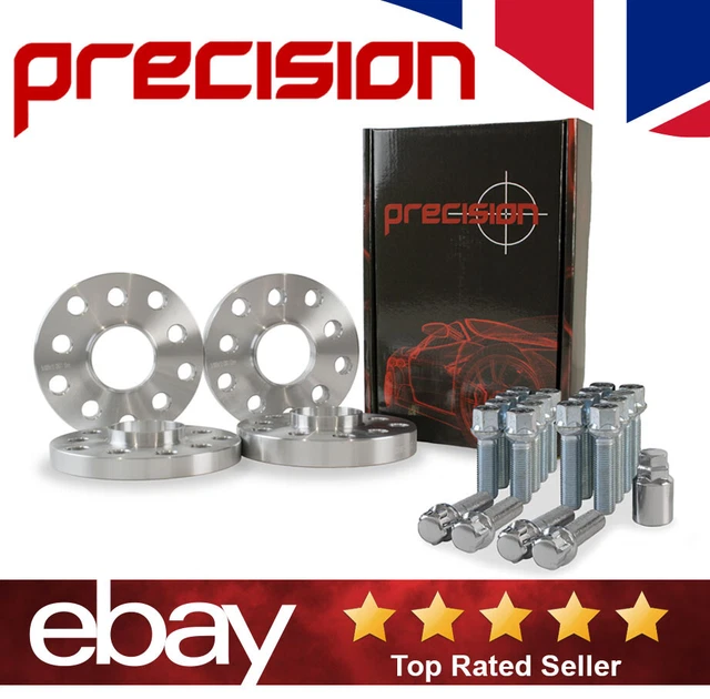 VW ID.4 WHEEL Spacers Staggered 15/20mm Radius Bolts & Locks - 2 Pairs ...