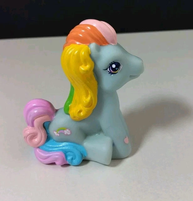 MY LITTLE PONY Rainbow Dash Plastic Figure Toy 2004 Hasbro Decopac Inc ...