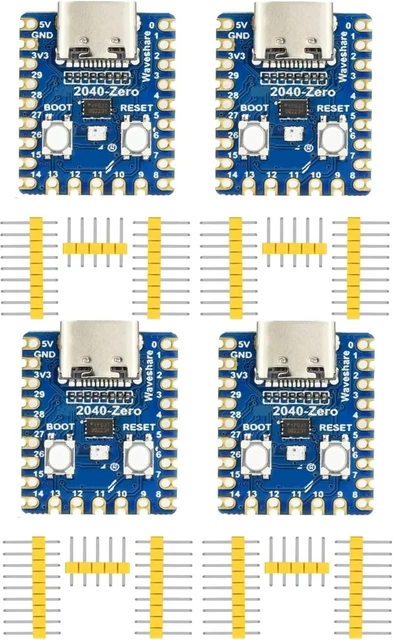4PCS RASPBERRY PI 2040-Zero Mini Scheda Microcontrollore Basata Sul ...