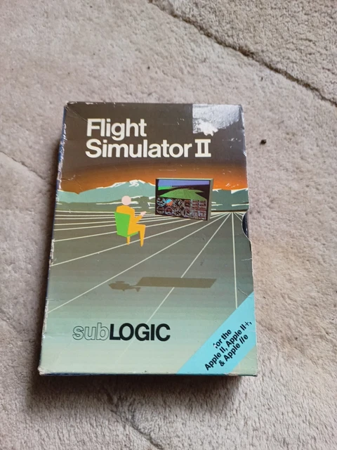 SIMULATEUR DE VOL Il pour Apple II + IIe Sublogic et simulateur 1 ...