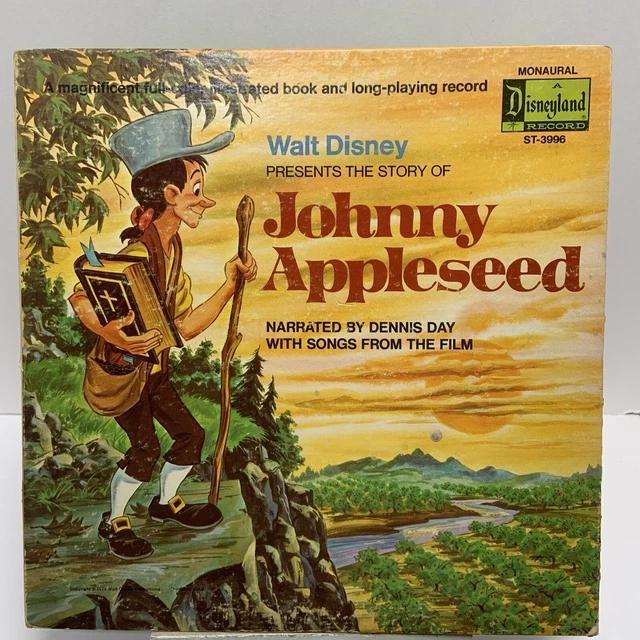 WALT DISNEY PRESENTS The Story Of Johnny Appleseed Vinyl Lp Record ...