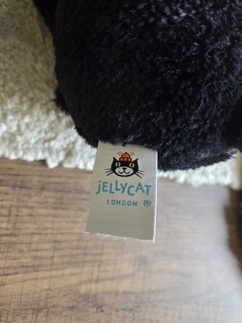 AUTHENTIC ORIGINAL MEDIUM Jellycat Black Cat Jack Plush Toy £26.70 ...