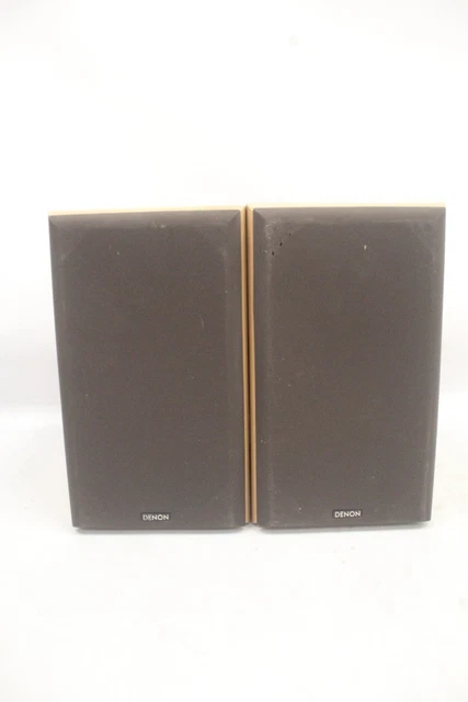 PAIR OF DENON SC-M50 Bookshelf Hi-Fi Stereo Speakers In Brown - T05 £9. ...