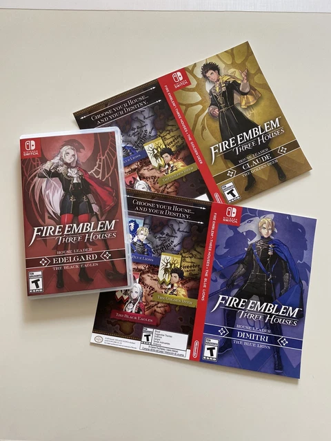 FIRE EMBLEM THREE Houses Official Nintendo Switch Limited Edition Cover ...