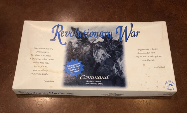 REVOLUTIONARY WAR BOARD Game Vintage 1998 Trivia Educational Rare ...