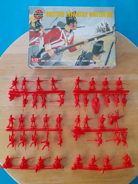 AIRFIX 1/72 WATERLOO BRITISH INFANTRY Napoleonic figures set S45 Boxed ...