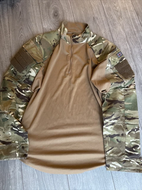 BRITISH ARMY DESERT MTP UBACS UNDER BODY ARMOUR COMBAT SHIRT NEW LARGE ...