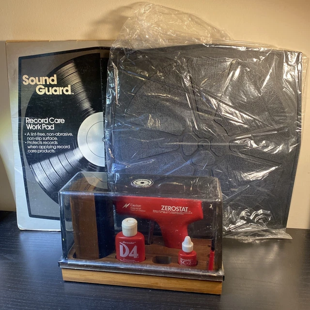 DISCWASHER VINYL RECORD Cleaner Kit ZEROSTAT Anti Static D4 + Sound ...