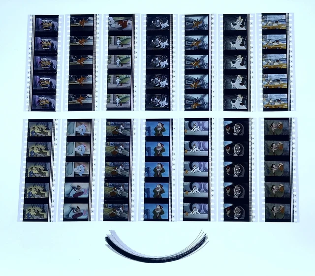OLIVER AND COMPANY 35mm Film Cell Strips Walt Disney Cel 1988 Cinema ...