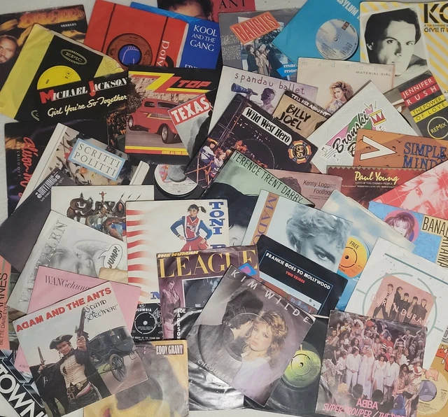 VINYL RECORDS:1300+ 7& singles pop & rock FREE POST £2.69each: Buy 7 ...
