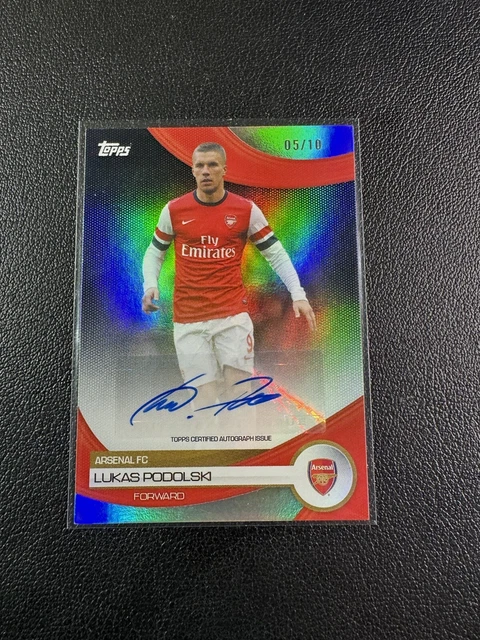 2024 TOPPS ARSENAL Team Set Lukas Podolski Auto Nero/10 EUR 448,69 ...