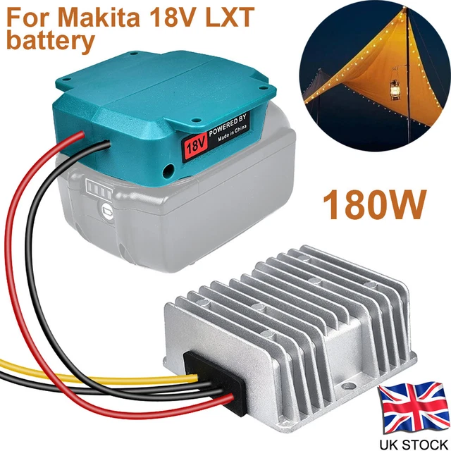 CONVERTER FOR MAKITA DC 18V to 12V Step Down Voltage Battery Regulator 15A 180W £19.99 - PicClick UK