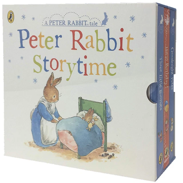 PETER RABBIT STORY Time,Tale 3 Books Collection Box Set By Beatrix ...
