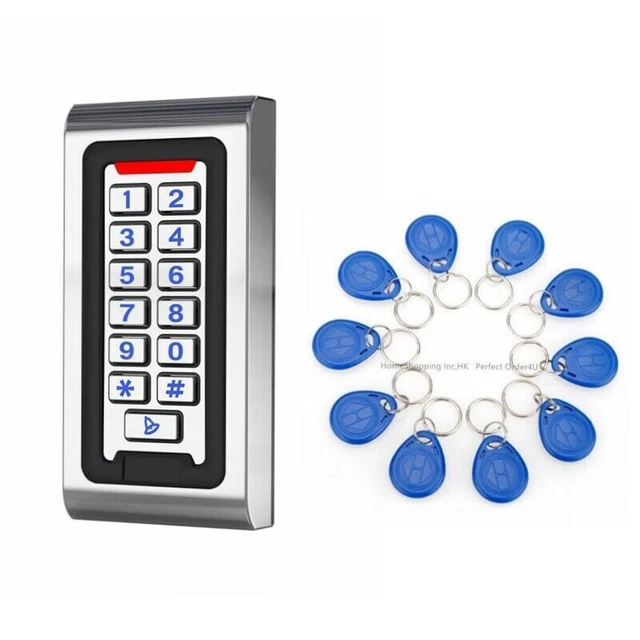 WATERPROOF DOOR ACCESS Keypad EM RFID Card Reader Entry Gate Control+10 ...