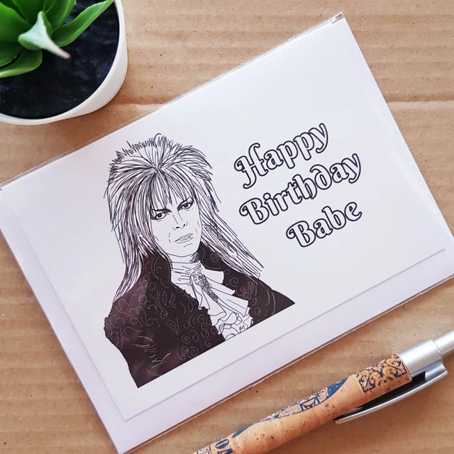 FUNNY LABYRINTH BIRTHDAY Card - Happy Birthday Babe - david bowie £2.99 ...