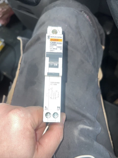 SCHNEIDER MERLIN GERIN multi 9 C60H rcbo C32R30 £22.00 - PicClick UK