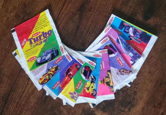 RARE !!! VINTAGE Turbo Sport Gum Wrappers Kent £85.00 - PicClick UK