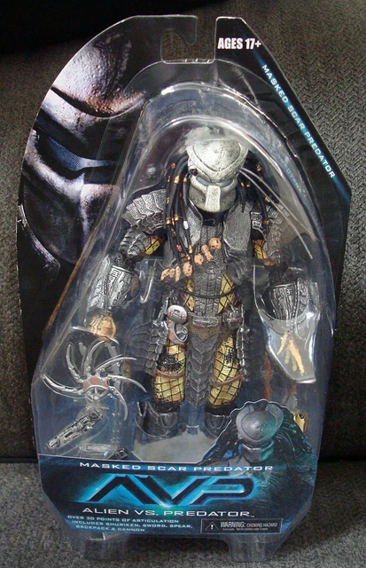 NECA ALIEN VS Predator AVP Masked Scar Predator Action Figure NEW $128. ...