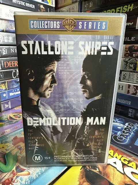 DEMOLITION MAN 1993 VHS PAL Collector’s Series Sylvester Stallone ...