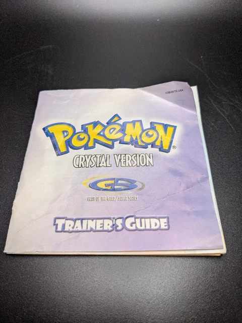 POKEMON CRYSTAL VERSION Trainer's Guide Instruction Booklet Manual Only ...