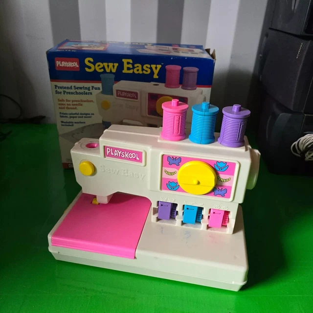 PLAYSKOOL SEWING MACHINE Sew Easy Drawing Vintage 1989 £26.71 - PicClick UK