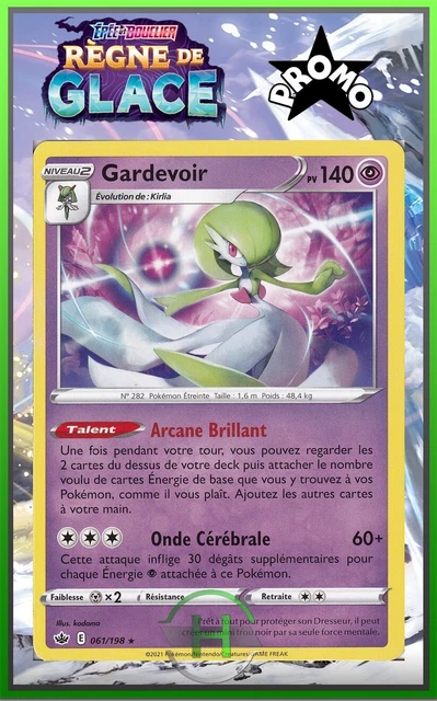 GARDEVOIR NON-HOLO - EB06:Règne de Glace - 061/198 - Carte Pokémon FR ...