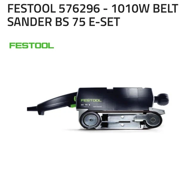 FESTOOL BS 75 E SET Belt Sander £324.00 - PicClick UK