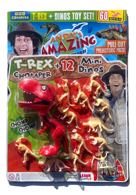 CBEEBIES ANDY'S AMAZING Adventures Magazine #110 ~ New With T-Rex Set ...